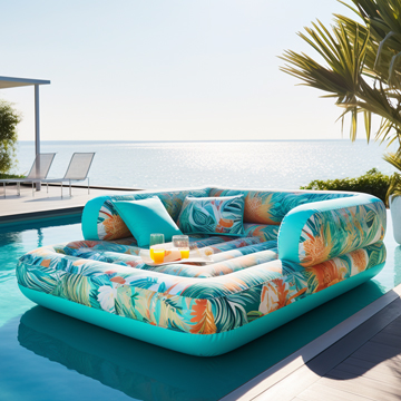 Dual-Person Oasis Inflatable Daybed Manufacturer & Supplier,Derryleisure