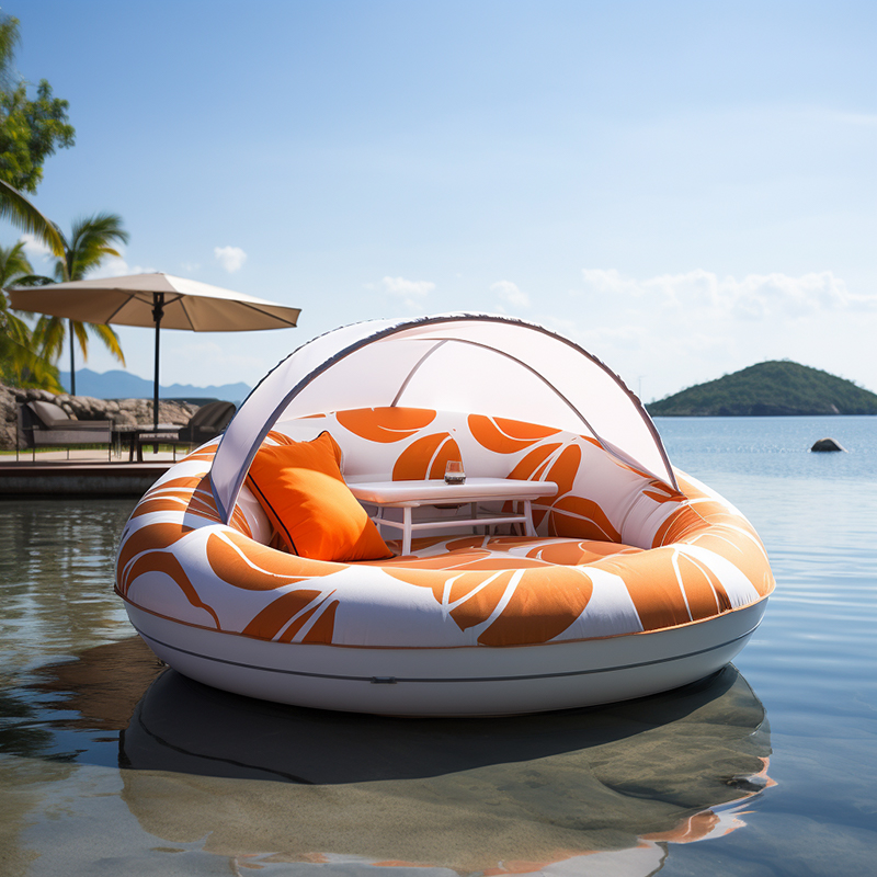 Serenity Inflatable Sun Bed With Canopy Manufacturer & Supplier ...