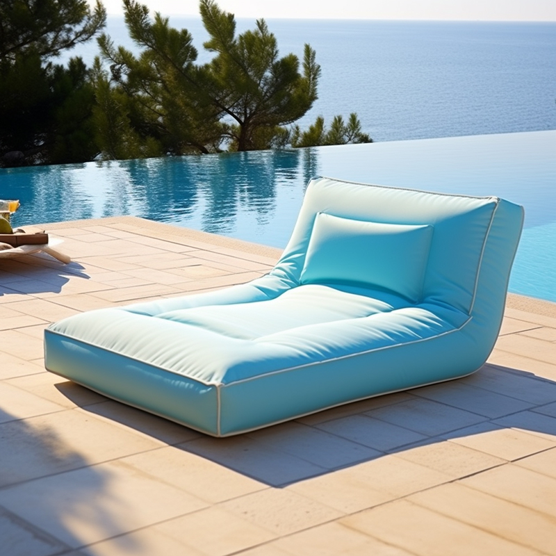 Serenity Blue Inflatable Pool Lounge Chair Manufacturer & Supplier ...